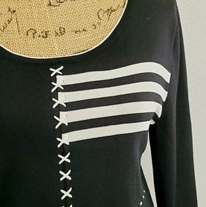 Finity | Sweaters | Finityblack White Patternclassicszlrg | Poshmark